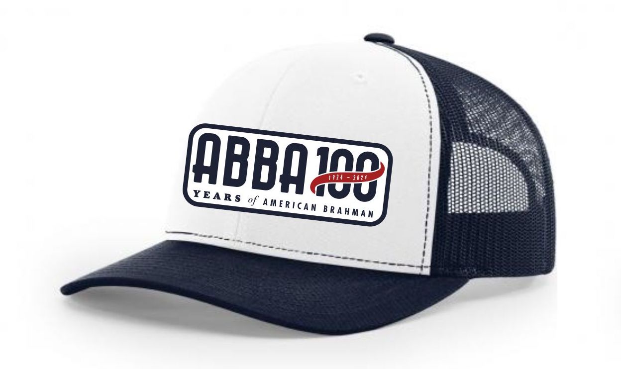 ABBA 100 Year Hat - White and Navy – Shop American Brahman!